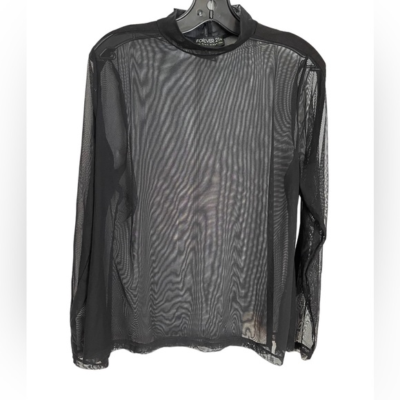Forever 21 | Tops | Forever 2 Sheer Mock Turtleneck Top | Poshmark